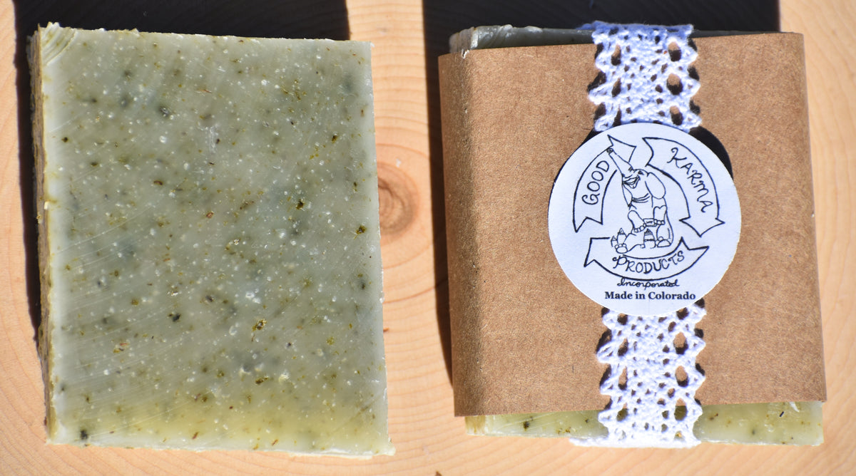 Peppermint and Patchouli with Seaweed and Chamomile Tea Soap - 4 Pack ...